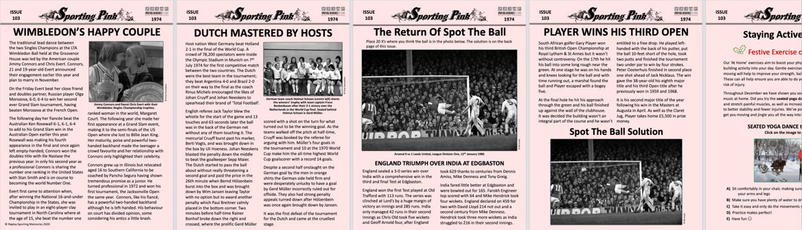 Sporting Pink | Sporting Memories